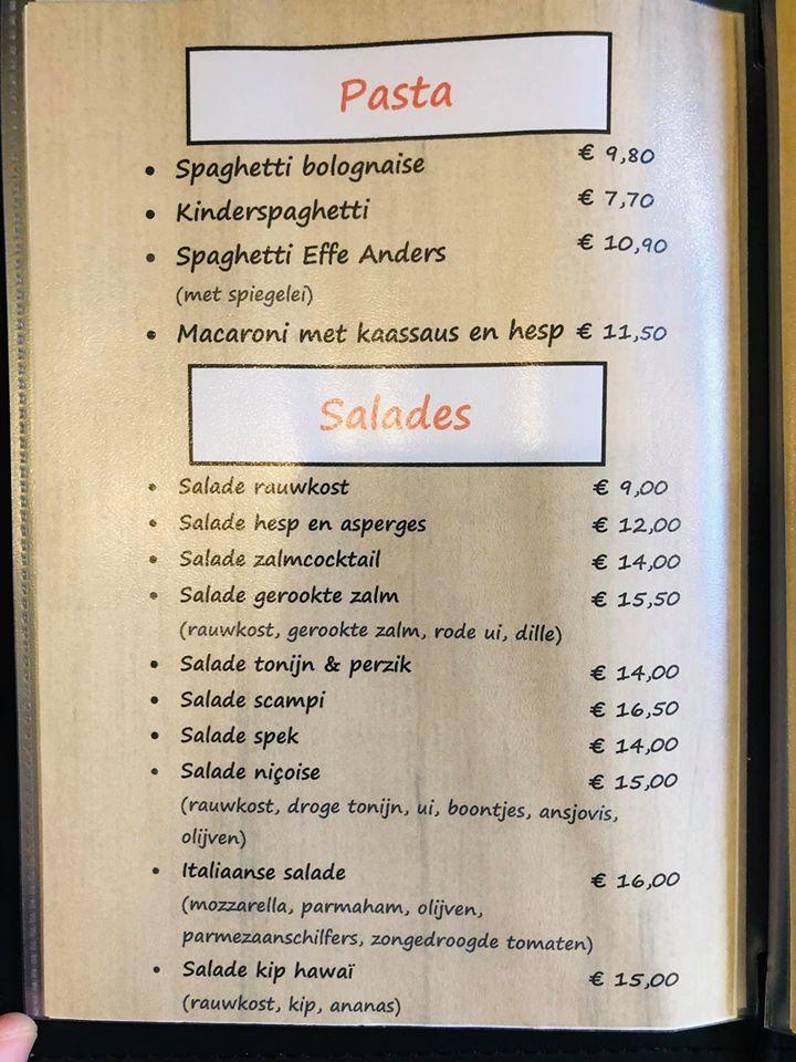 Menu at effe anders helchteren, Houthalen-Helchteren