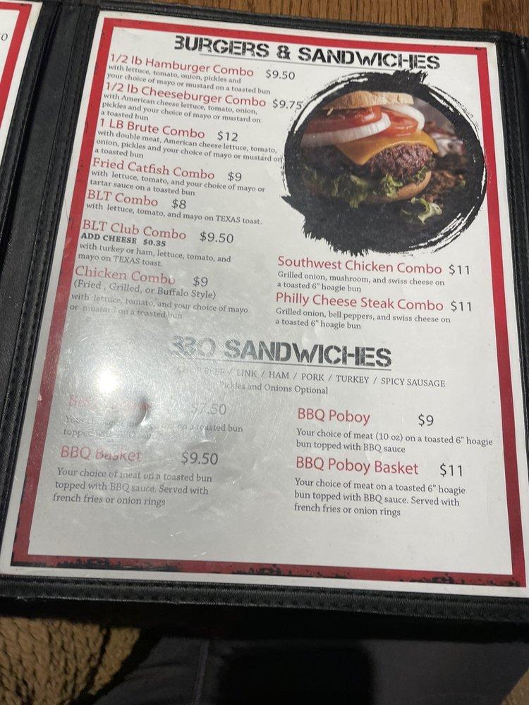 Menu at Splendora Cafe & Bbq, Splendora, Speed St