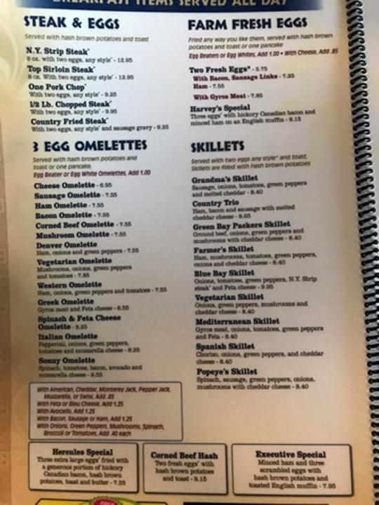 Menu at Blue Bay Restaurant, Mukwonago