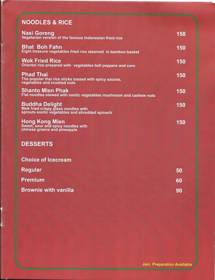 Menu at The Food Junction, Ahmedabad, Thaltej