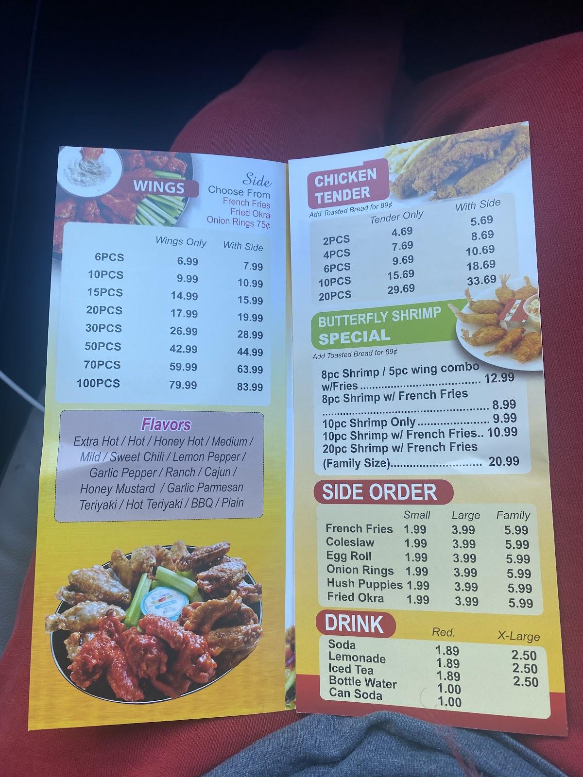 Menu at The Fried Flavor fast food, Riverview
