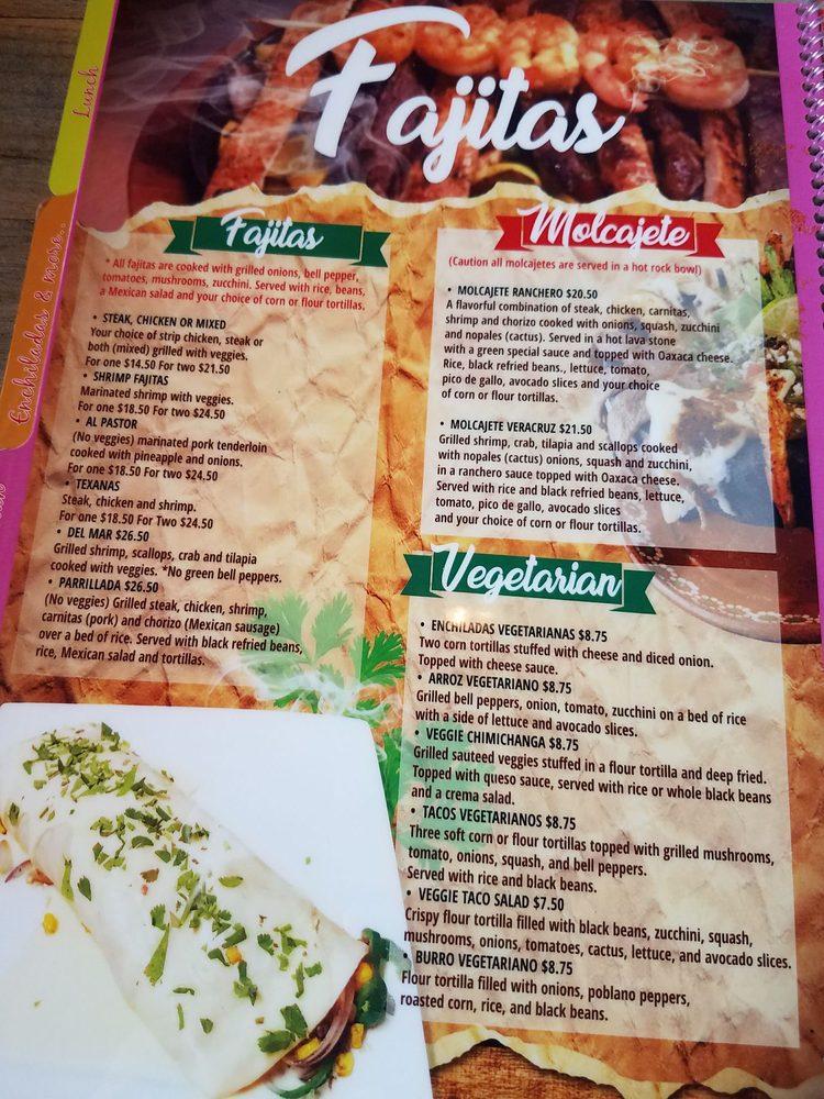 Menu at Rancho Loco Grill & Bar, Cannon Falls