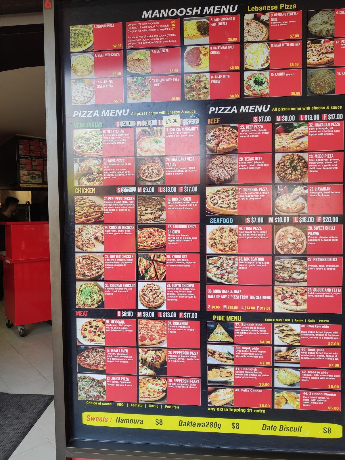 Menu at MINA BAKERY Westmead, Westmead