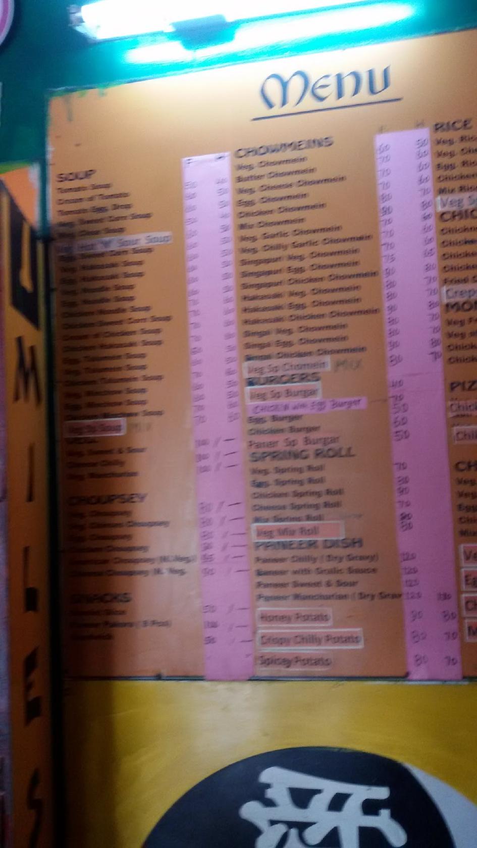 Menu at 7 Mile Stone, Greater Noida, 17 Amrit Puram