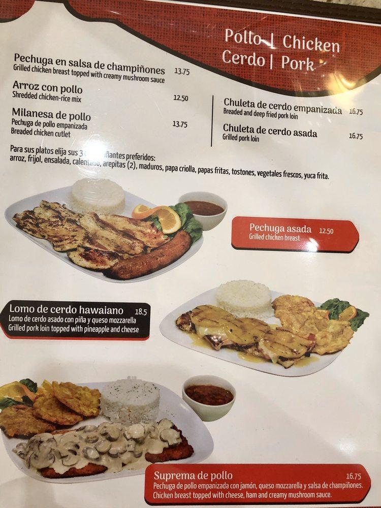 Menu at El Cafetero Bakery, White Plains