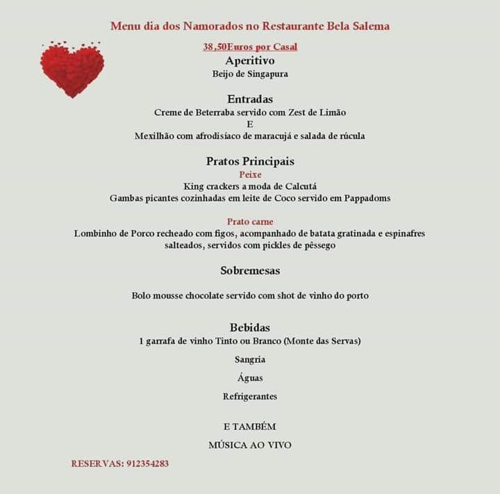 Menu em O Novo Retiro dos Amigos 2 restaurante, Faro