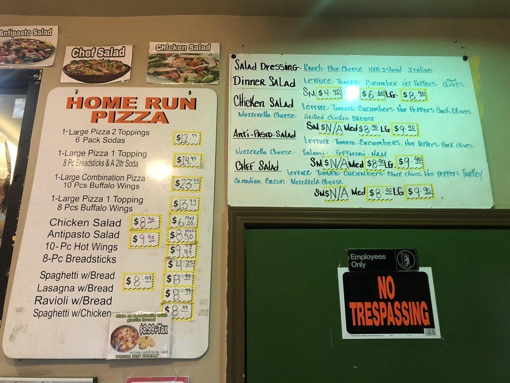 Menu at Home Run Pizza pizzeria, Bellflower