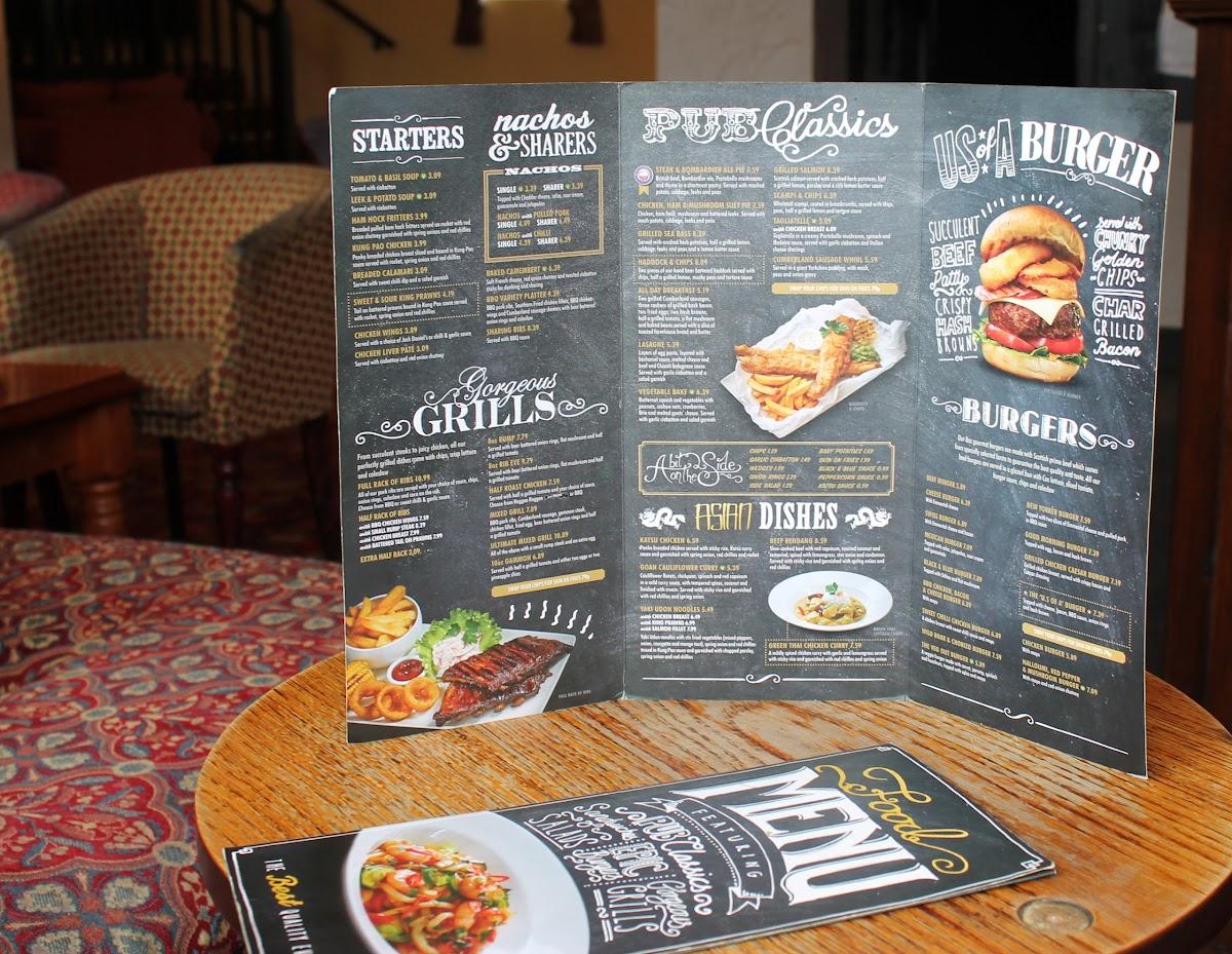 Menu at The Globe Inn pub & bar, Porthcawl