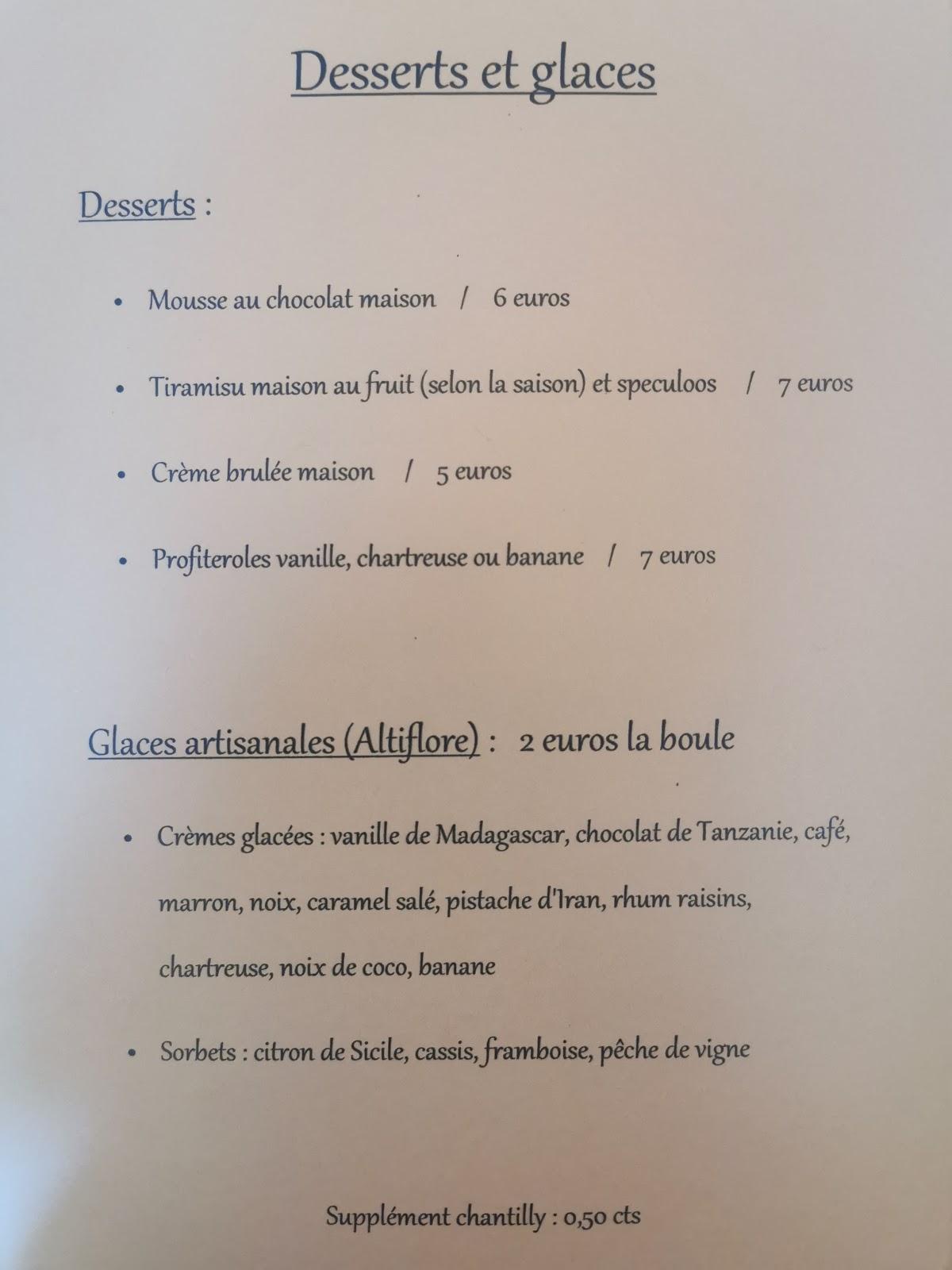 Menu at Brasserie du lac restaurant, Roybon, 435 All. du Lac