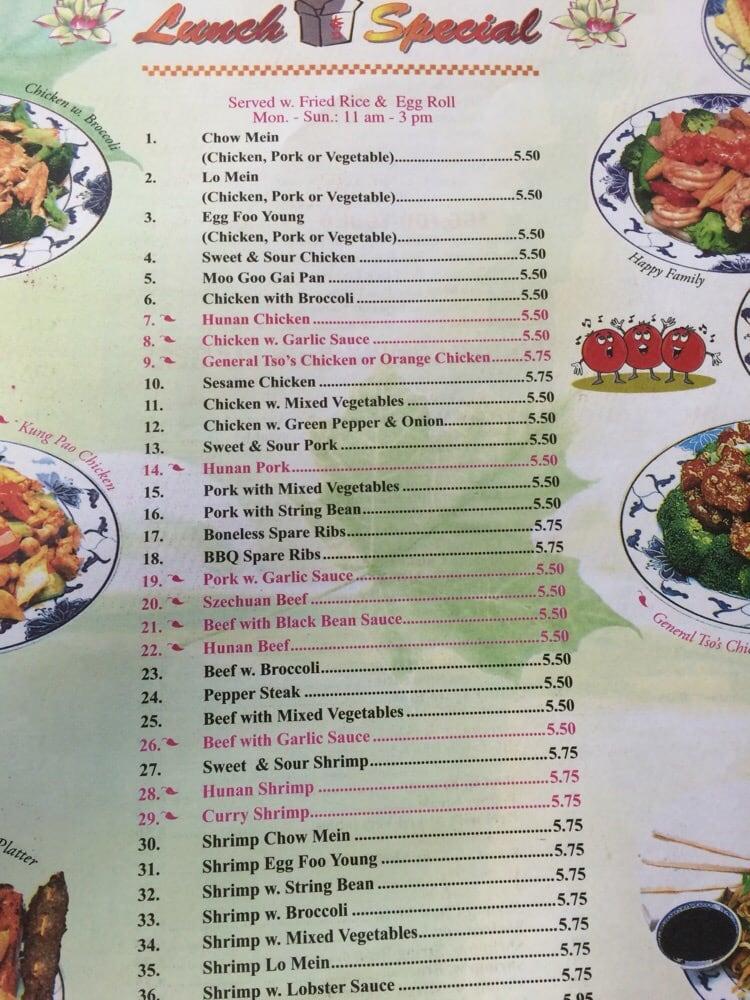 Menu at China Spring Restaurant, Saluda