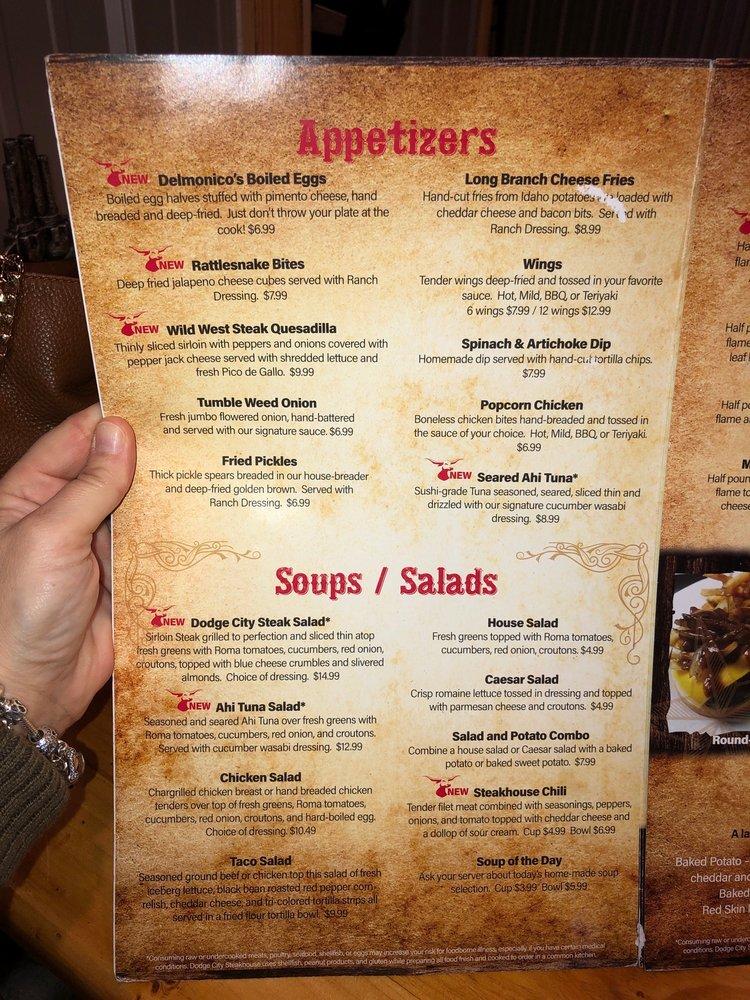 Menu at Dodge City Steakhouse Sanford, Sanford