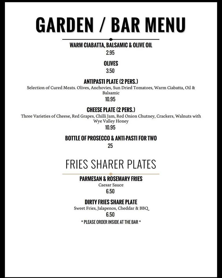 Menu at The Wheatsheaf pub & bar, Magor