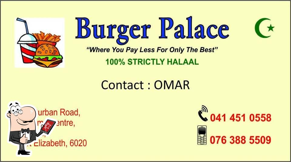 Burger Palace, Port Elizabeth - Restaurant menu, prices and reviews