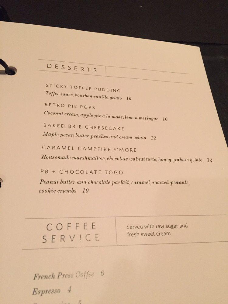 Menu at Carver's Steakhouse - Sheraton Cavalier, Calgary, 32 Ave NE