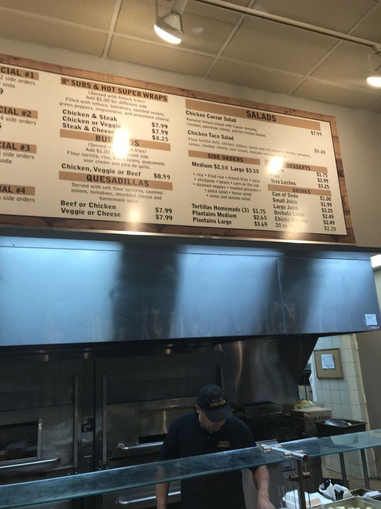 Menu at Super Chicken Tysons restaurant, Vienna
