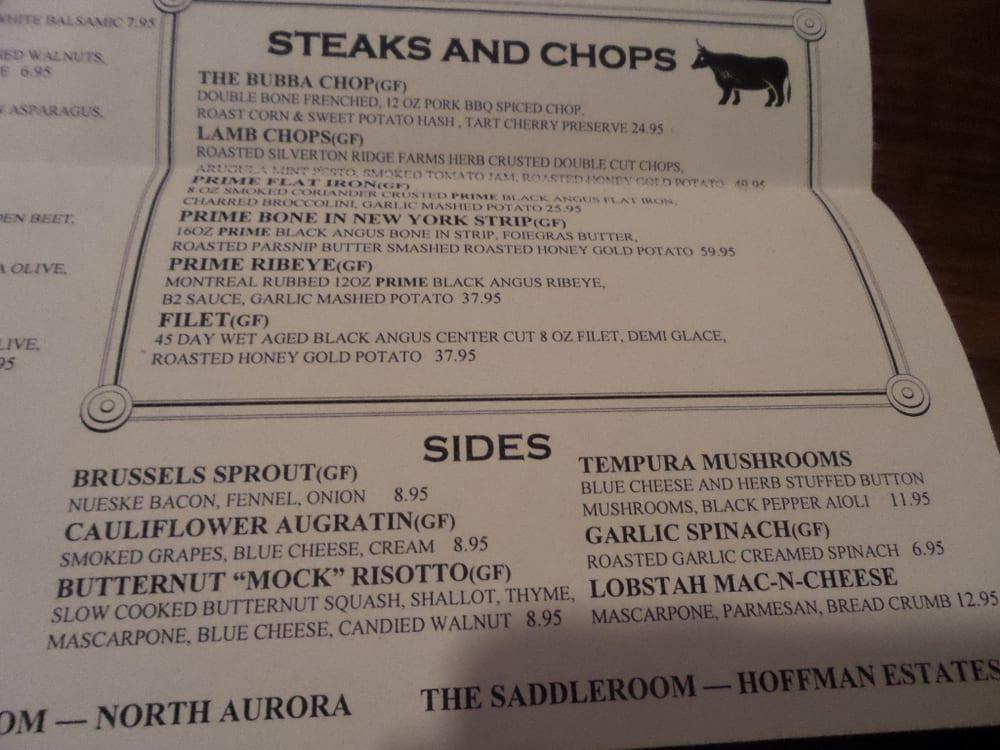 Menu at The Turf Room pub & bar, North Aurora