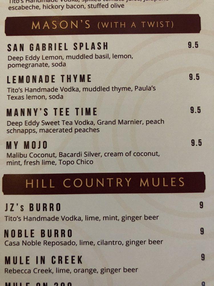 Menu at 2020 Market Scratch Kitchen & Bar, Georgetown