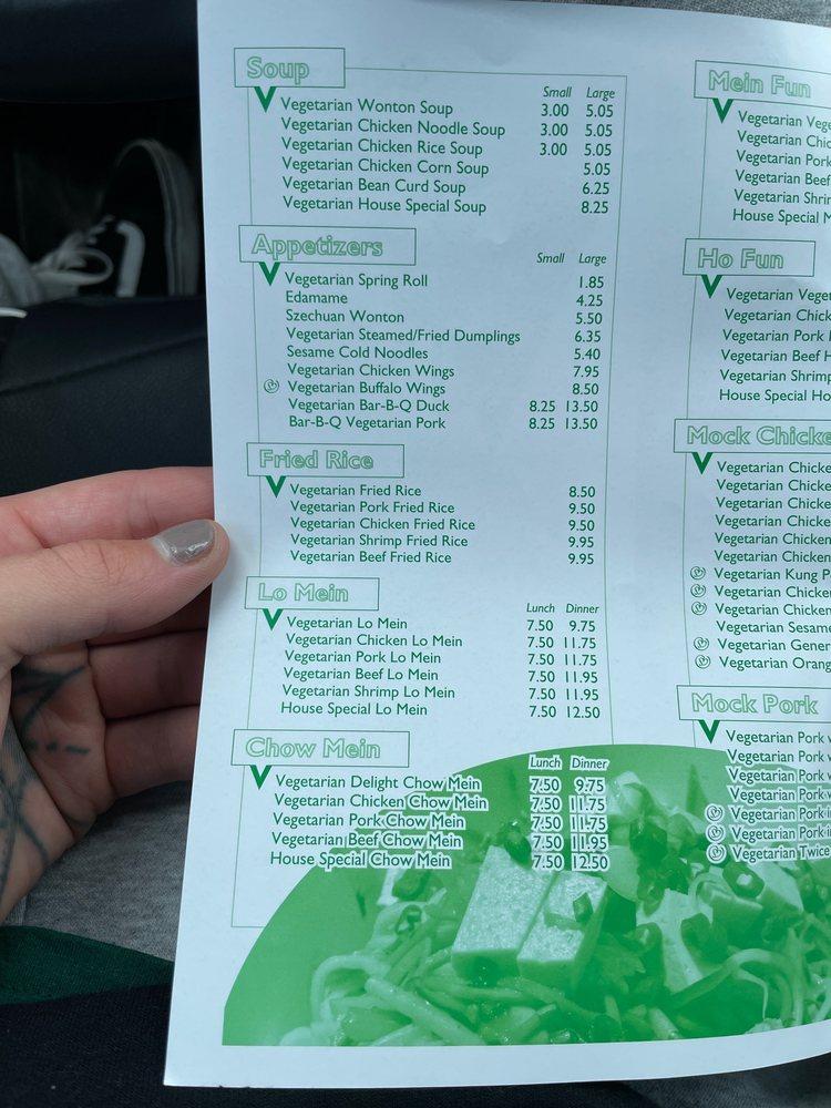 Menu at Golden Star restaurant, Medford