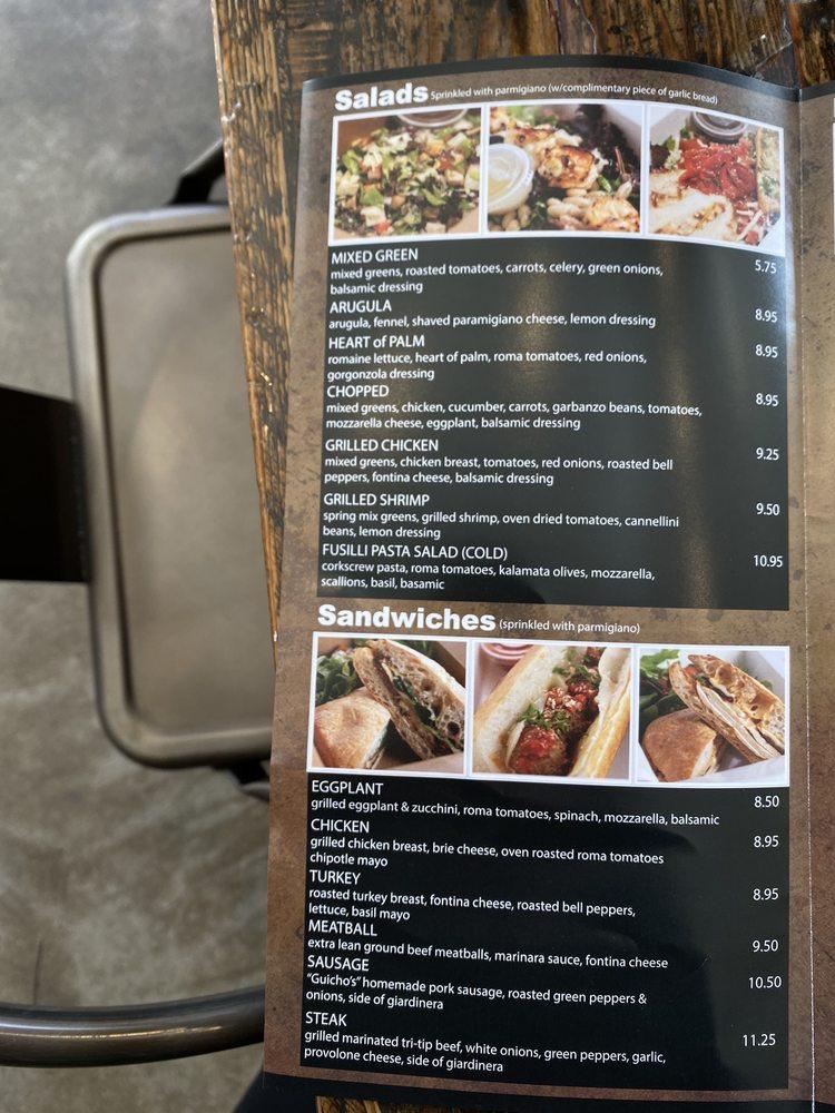 Menu at Guichos Eatery desserts, Carpinteria