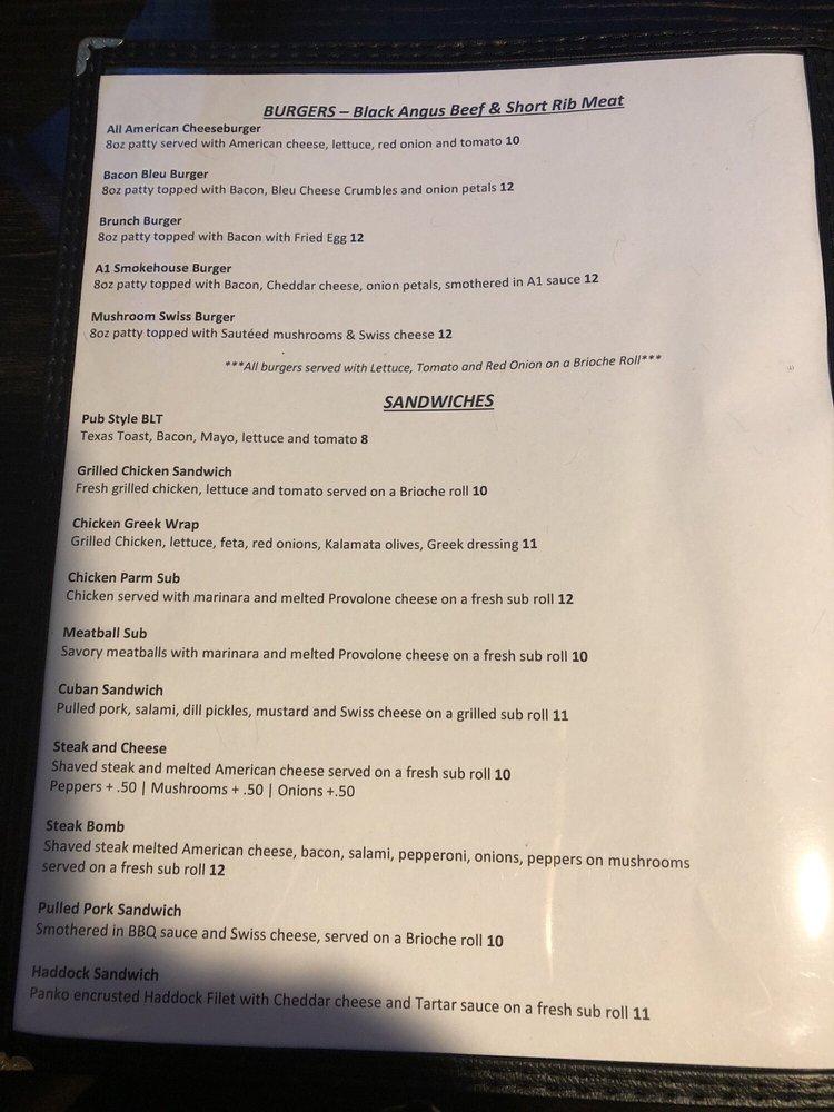 Menu at Rae Rocks Bar & Grill, Methuen