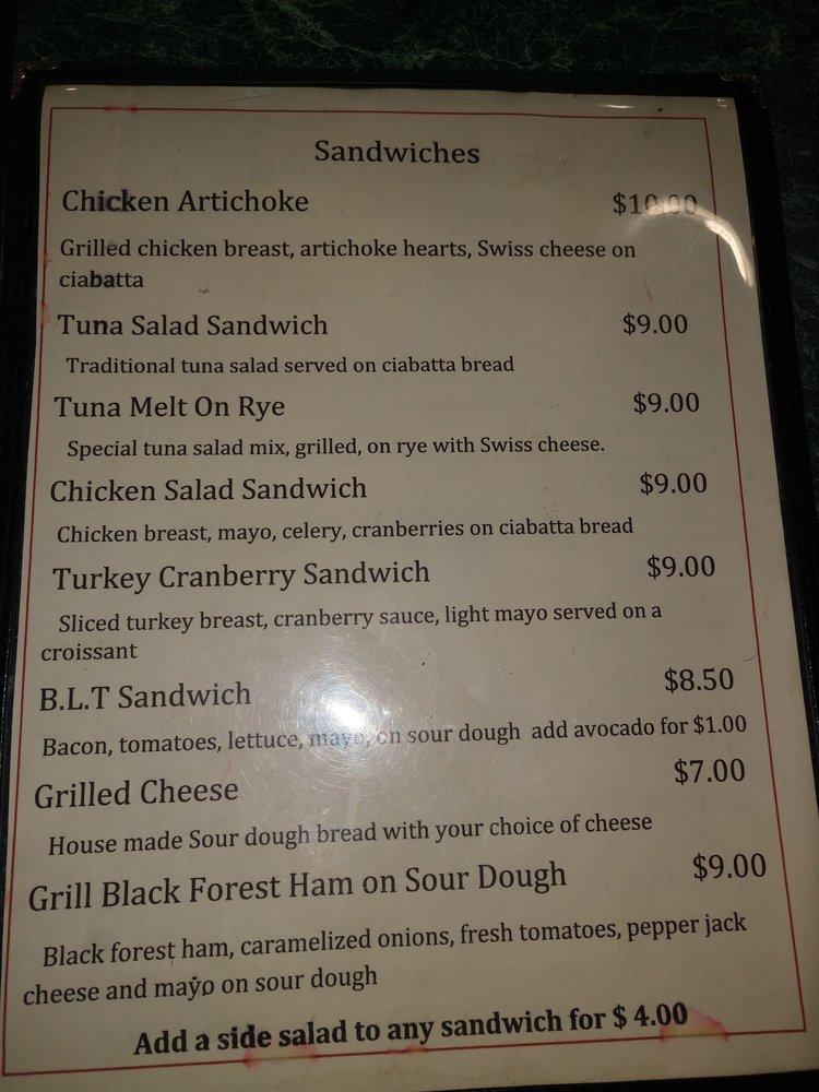 Menu at Heavenly Bakery, Hollister