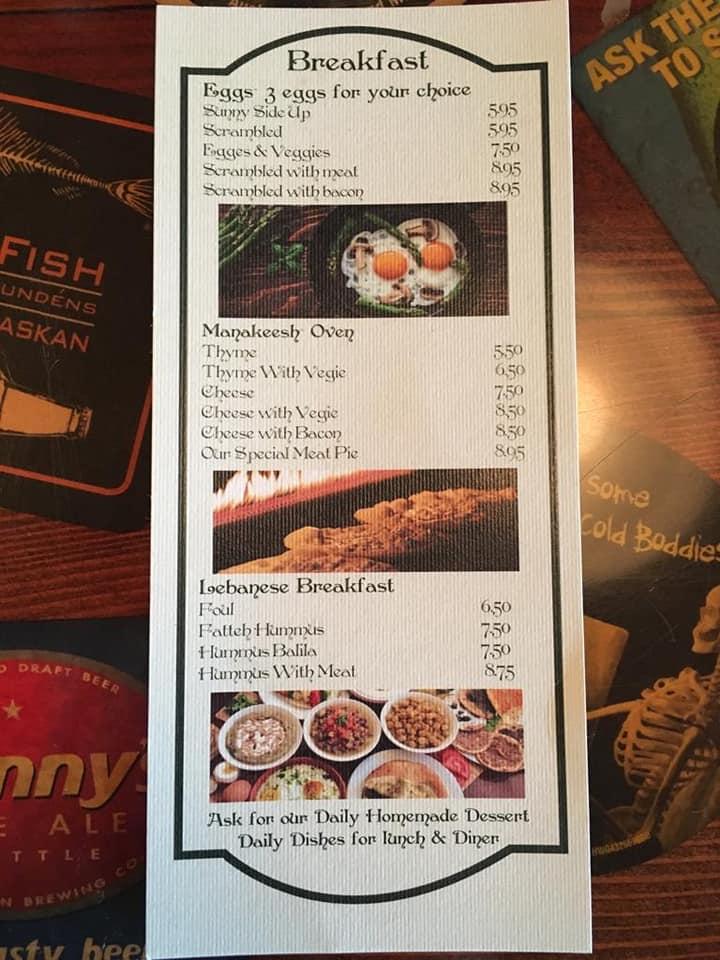 Menu at Fat Toad's Pub, Farmingdale
