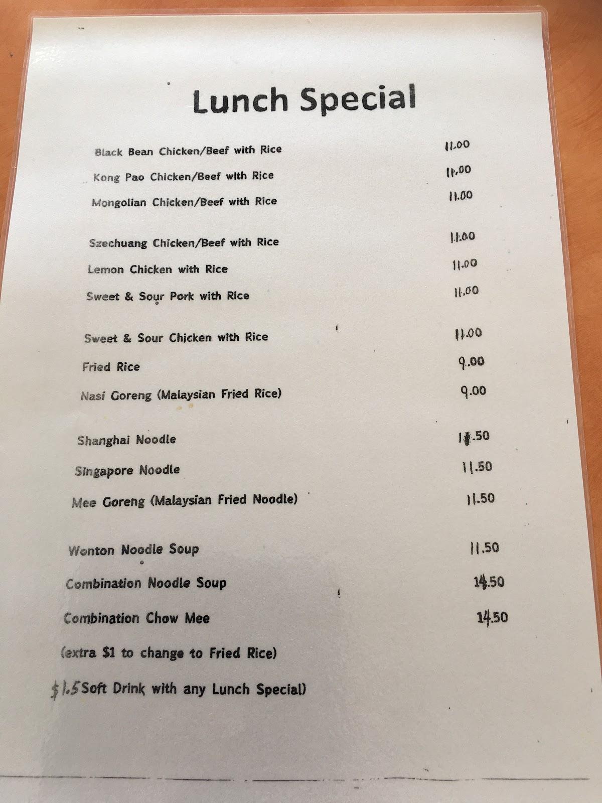 Menu at Magic Wok Chinese Kitchen restaurant, Miami