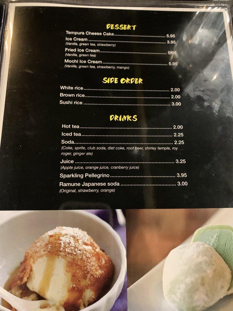 Menu at Miso restaurant, Troy, 817 E Big Beaver Rd