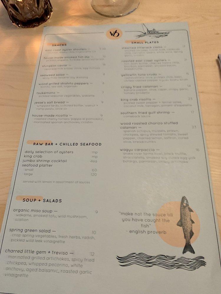 Carta del restaurante Velvet Belly, Rochester