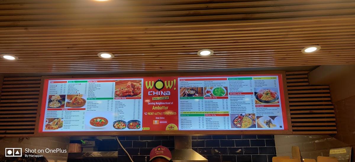 Menu at Wow! Momo, Chennai, 160/1