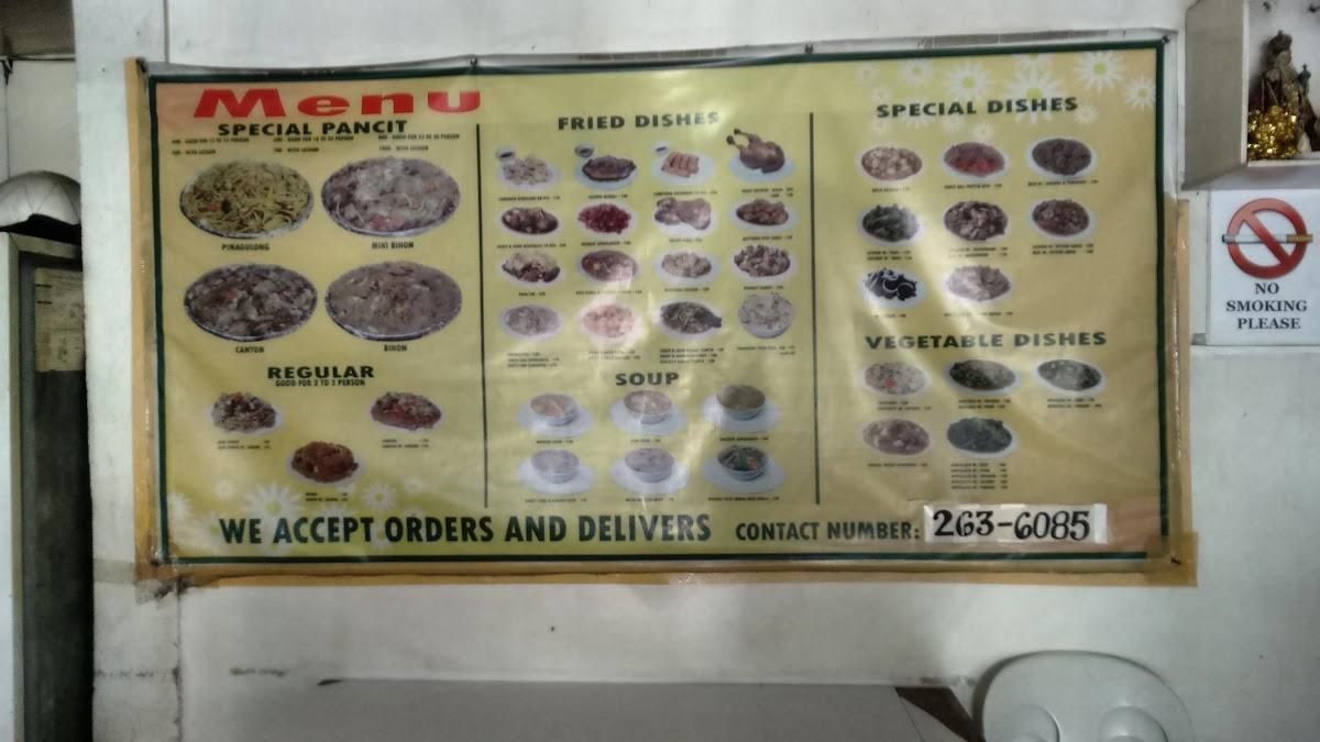 Carta de Abaknon Panciteria And Restaurant, Ciudad Quezon, 10 Shorthorn St
