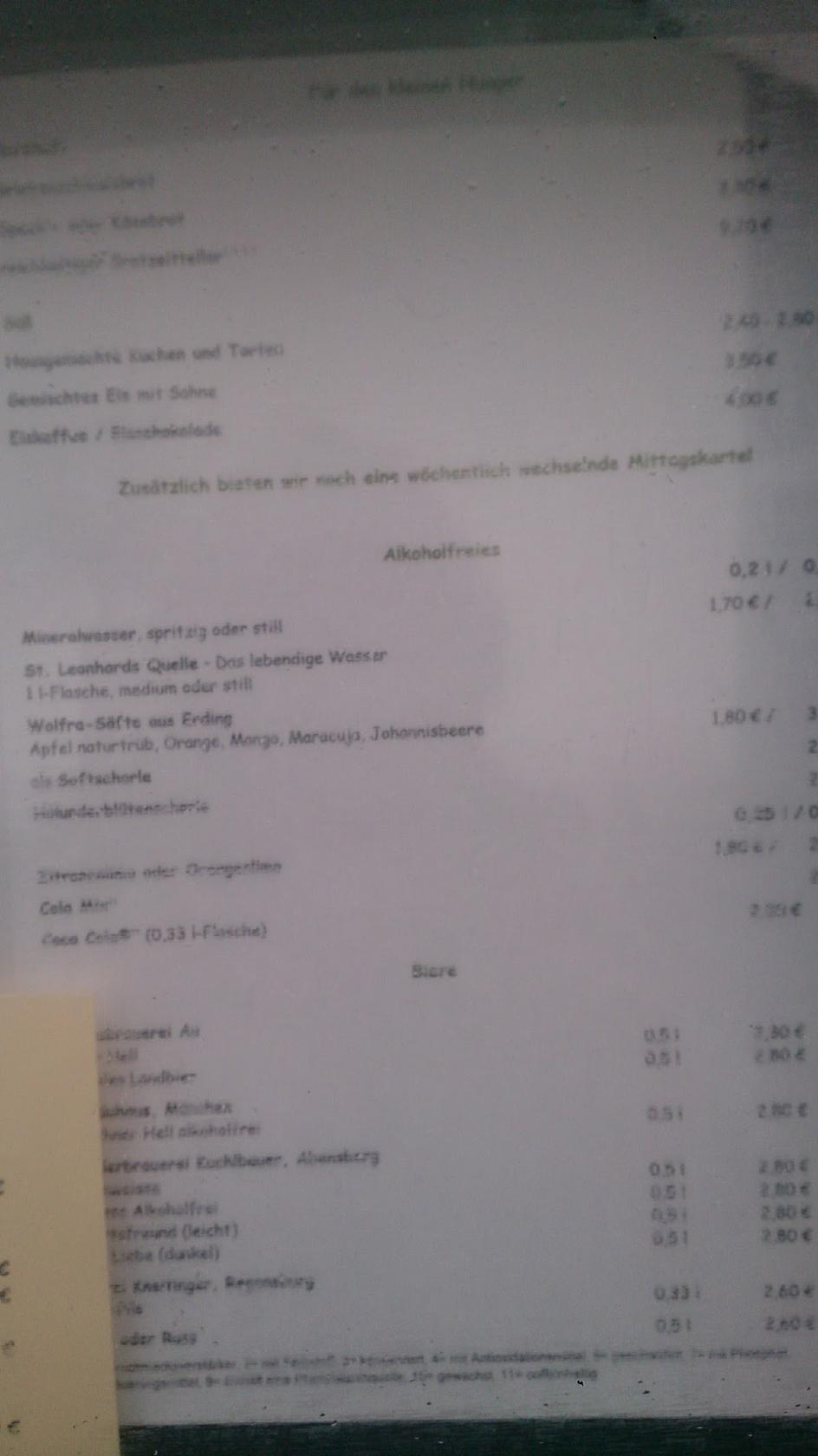 Speisekarte von BauernhofCafé Doblmair cafe, Au in der Hallertau