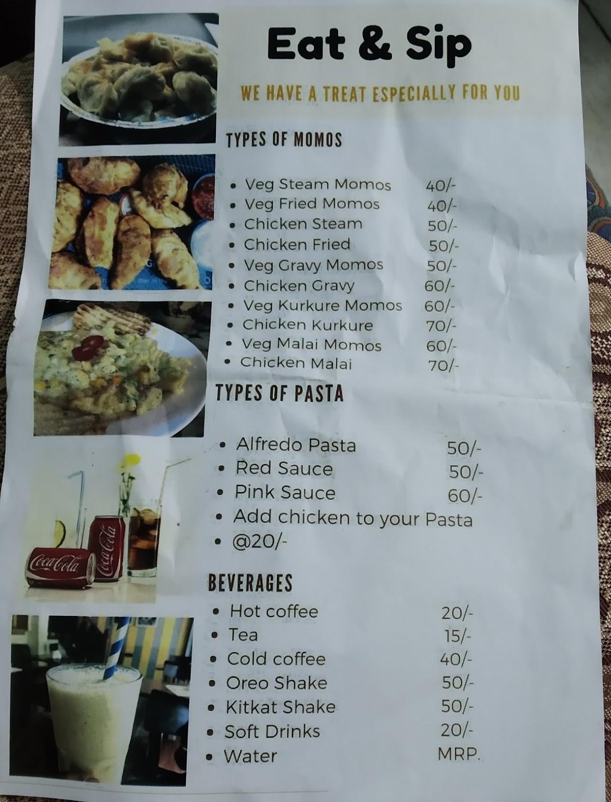 Menu at Eat & Sip, Delhi, Wz 256