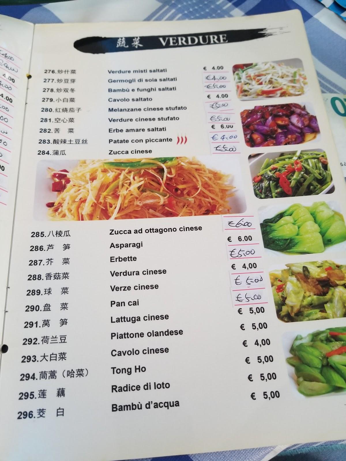 Menu at Ristorante Anan, Milan