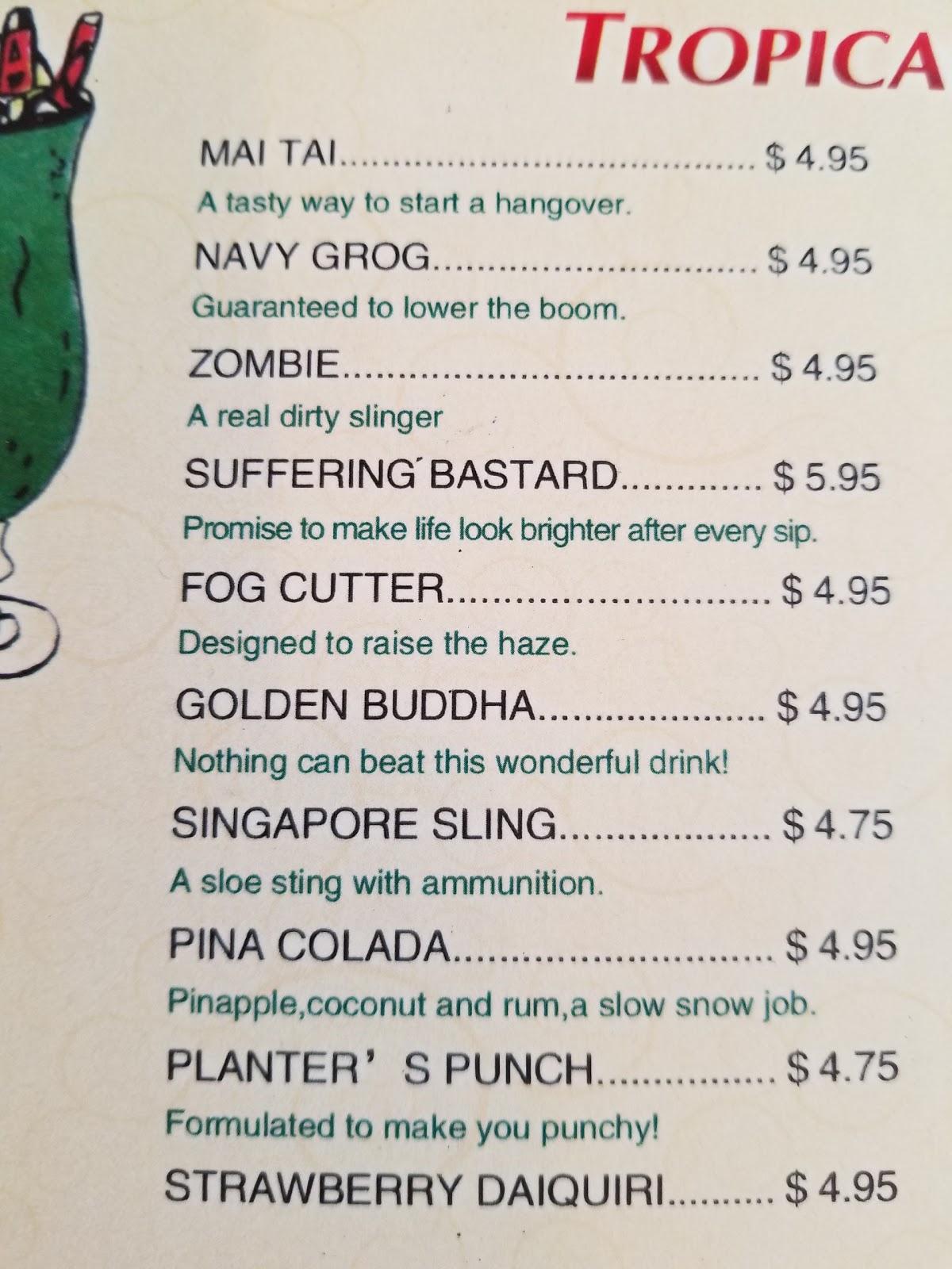 Menu at Golden Buddha restaurant, Howe