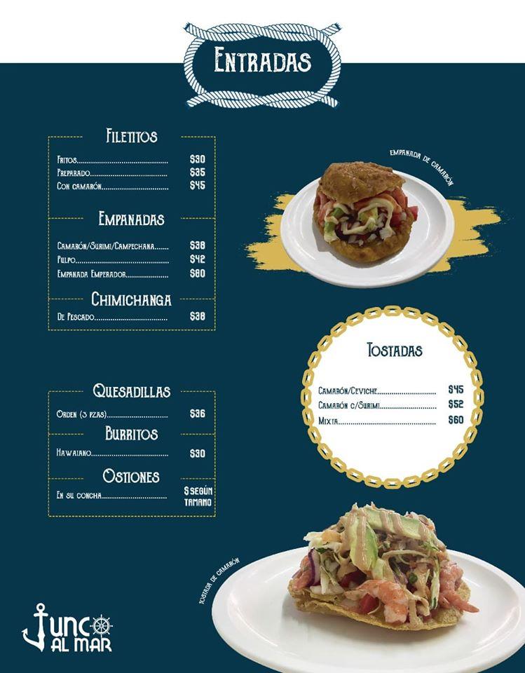 Carta del restaurante Junco al Mar Pescados y Mariscos, San Francisco ...