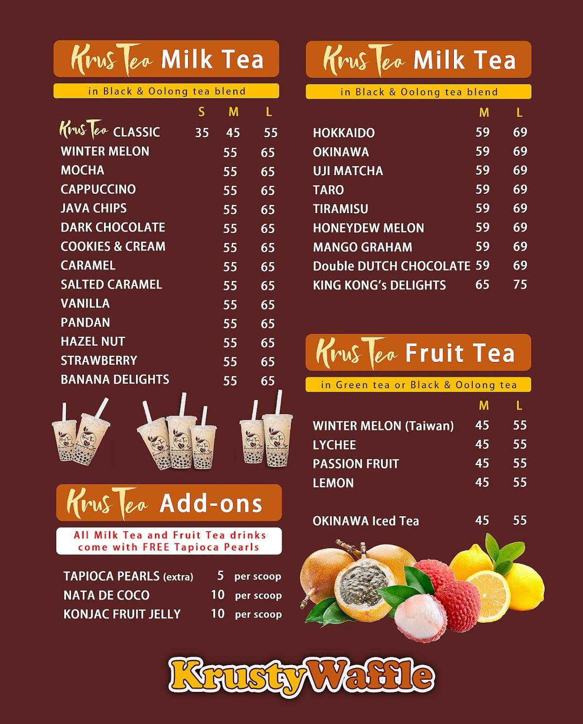 Carta de Krusty Waffle - Barangka, Mandaluyong