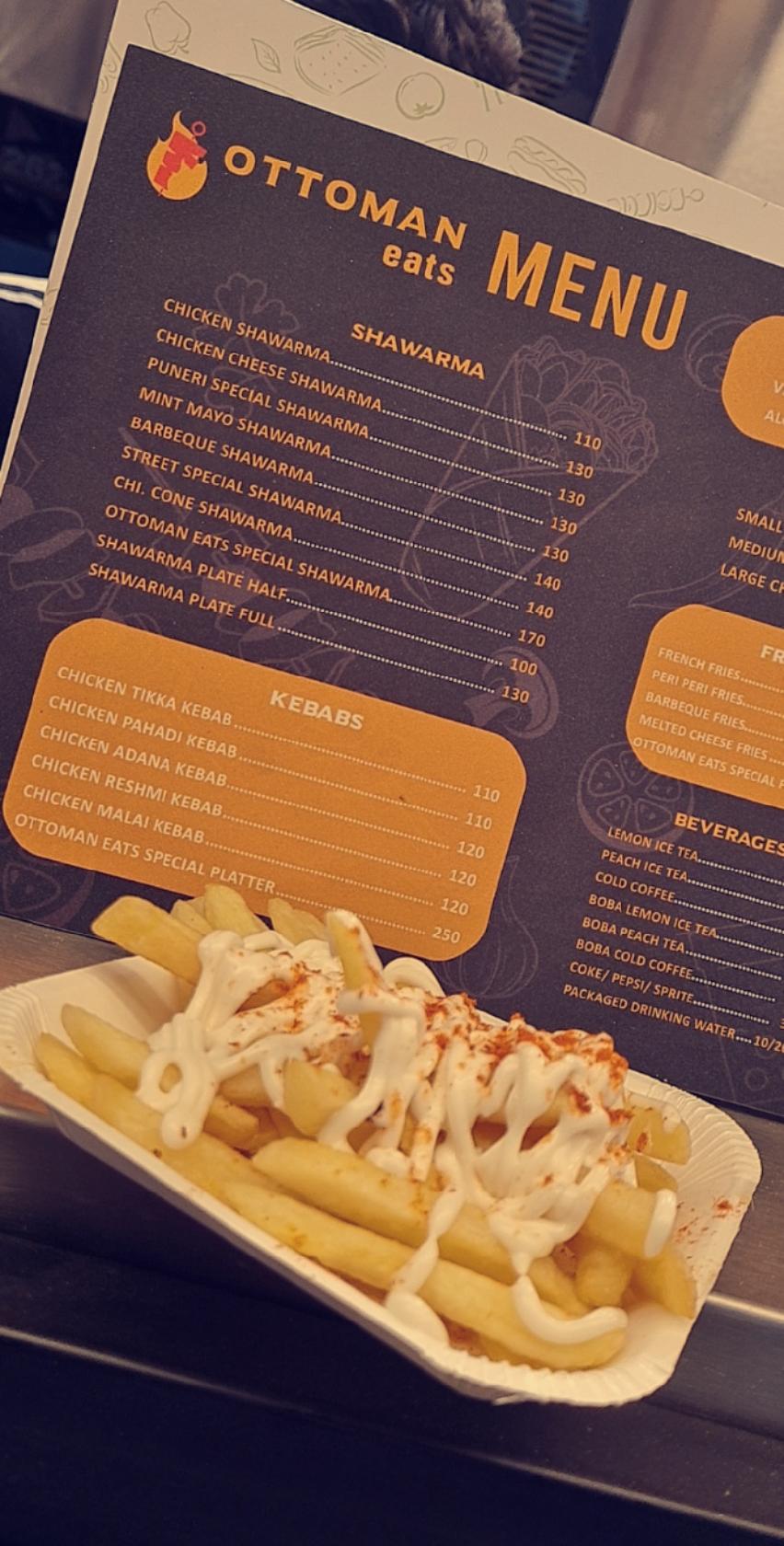 Menu at Ottoman Eats, Pune, Near Shahid Ashok Kamthe Garden