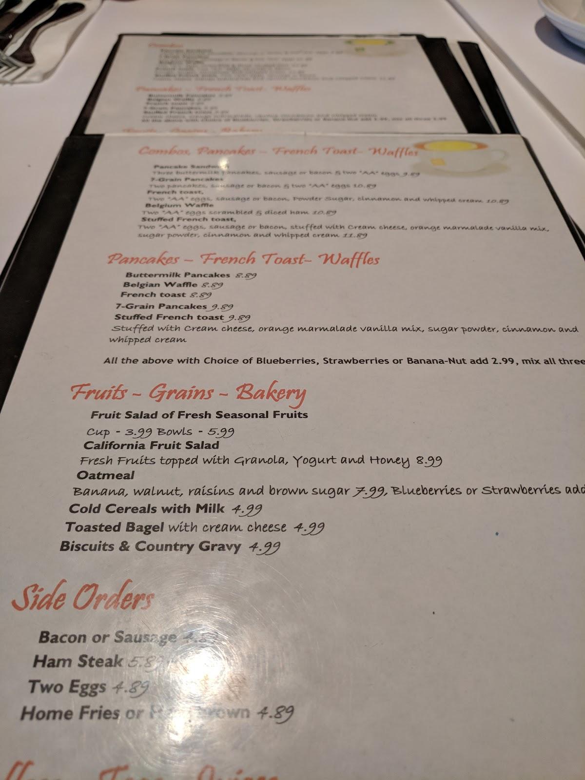 Menu at Citrus Cafe, Tustin