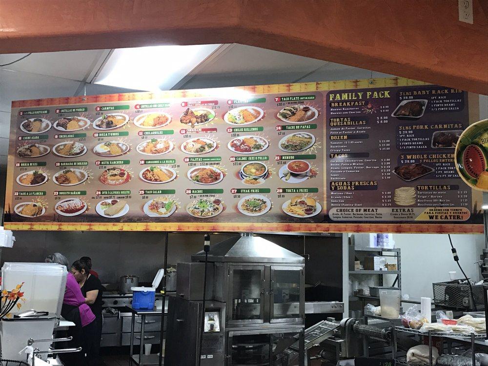 Menu at Mercado del Sol restaurant, Concord