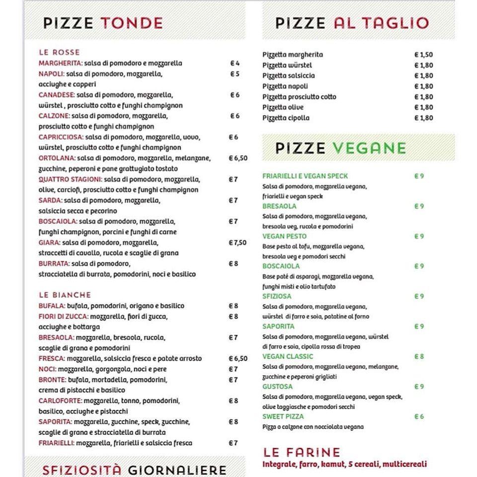 Menu at Scialla - pizze e sfiziosita restaurant, Cagliari