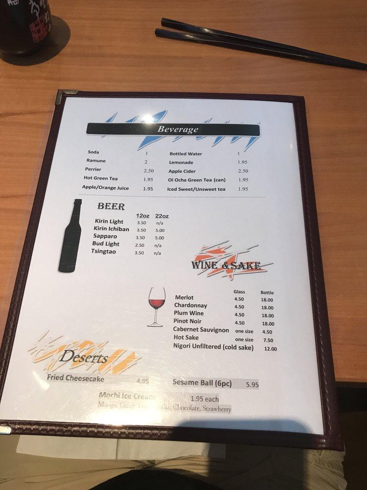 Menu at Misako Asian Cuisine restaurant, Virginia Beach, Shore Dr #113