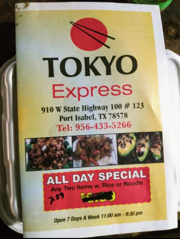 Tokyo Express in Port Isabel - Restaurant menu and reviews