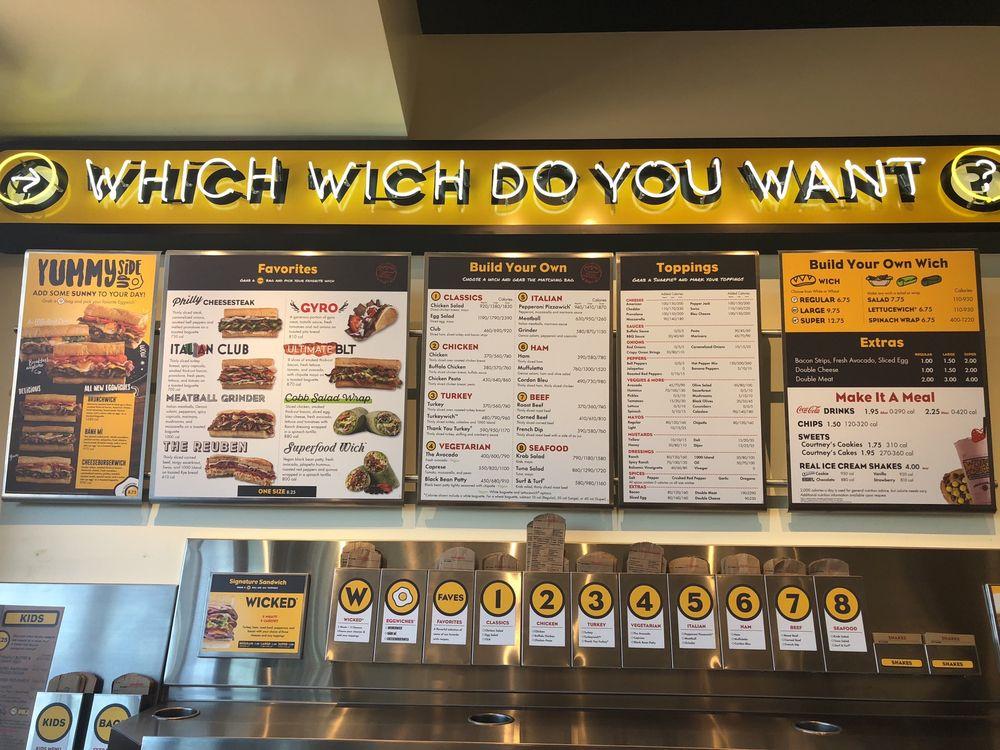 Menu at Which Wich Superior Sandwiches desserts, Victorville
