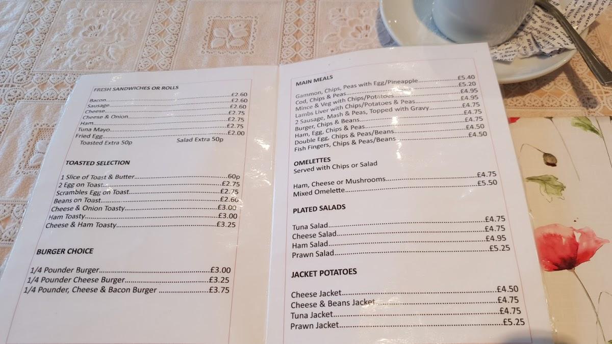 Menu at Almond Tree Cafe, Prestatyn