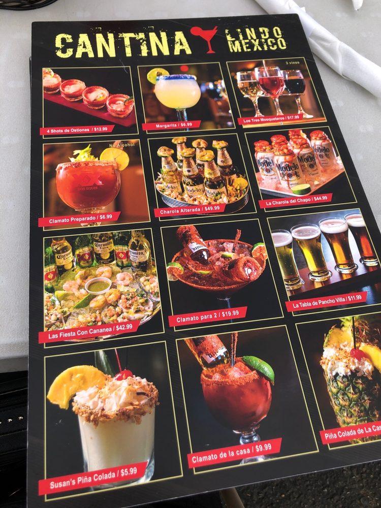 Menu at Lindo Mexico restaurant, Albuquerque, Central Ave NE
