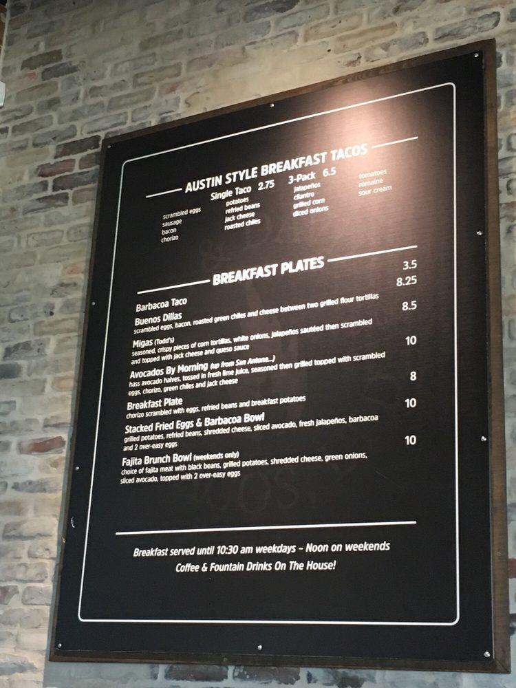 Menu at Chiloso Mexican Bistro restaurant, Southlake