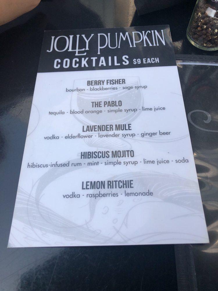 Menu at Jolly Pumpkin Restaurant and Taphouse, Royal Oak, 419 S Main St