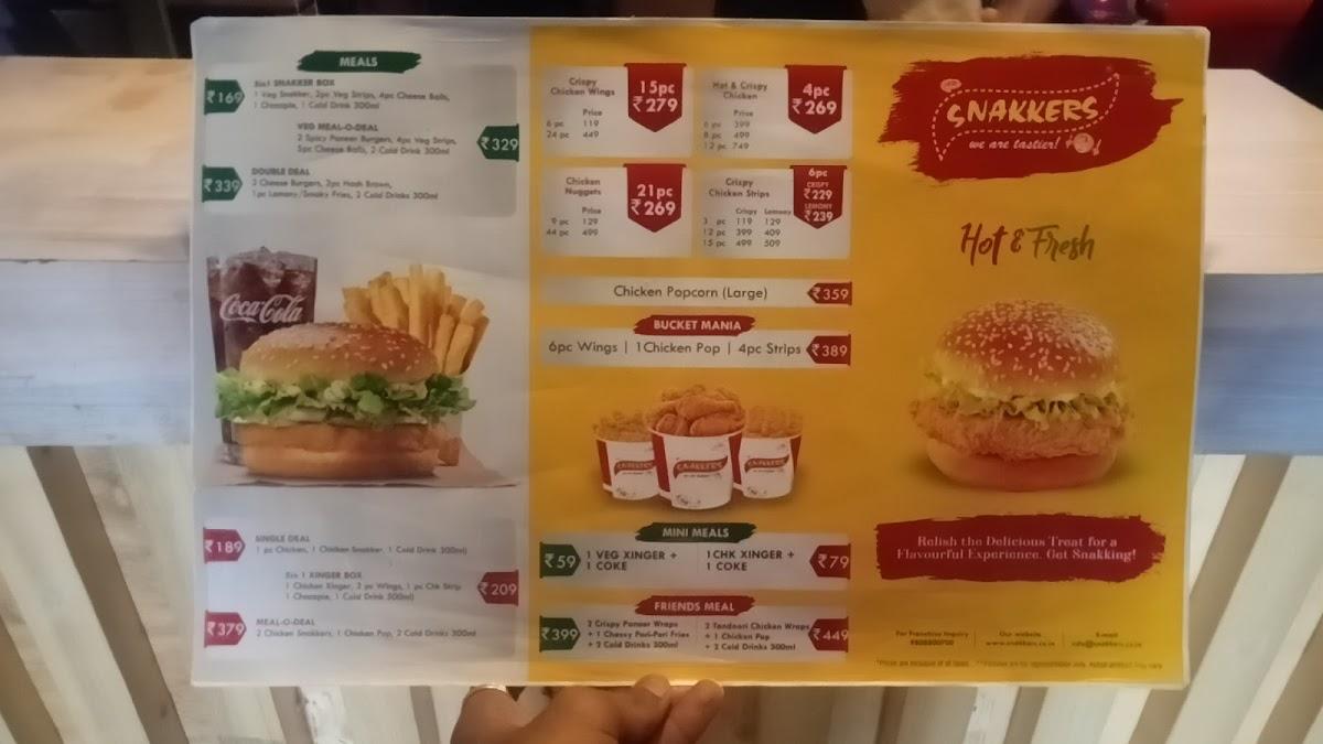 Menu at Snakker 100 Feet Road Bathinda, Bathinda, SCO-22