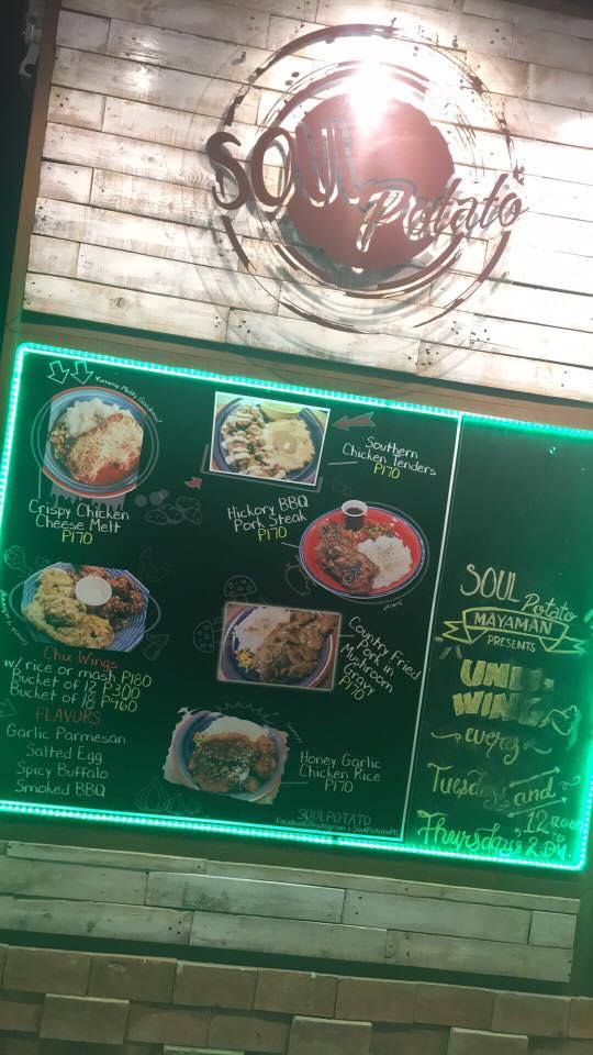 Carta del restaurante Soul Potato, Ciudad Quezon, Food Court